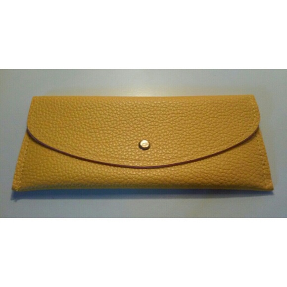 Bags | Mustard Faux Leather Wallet | Poshmark